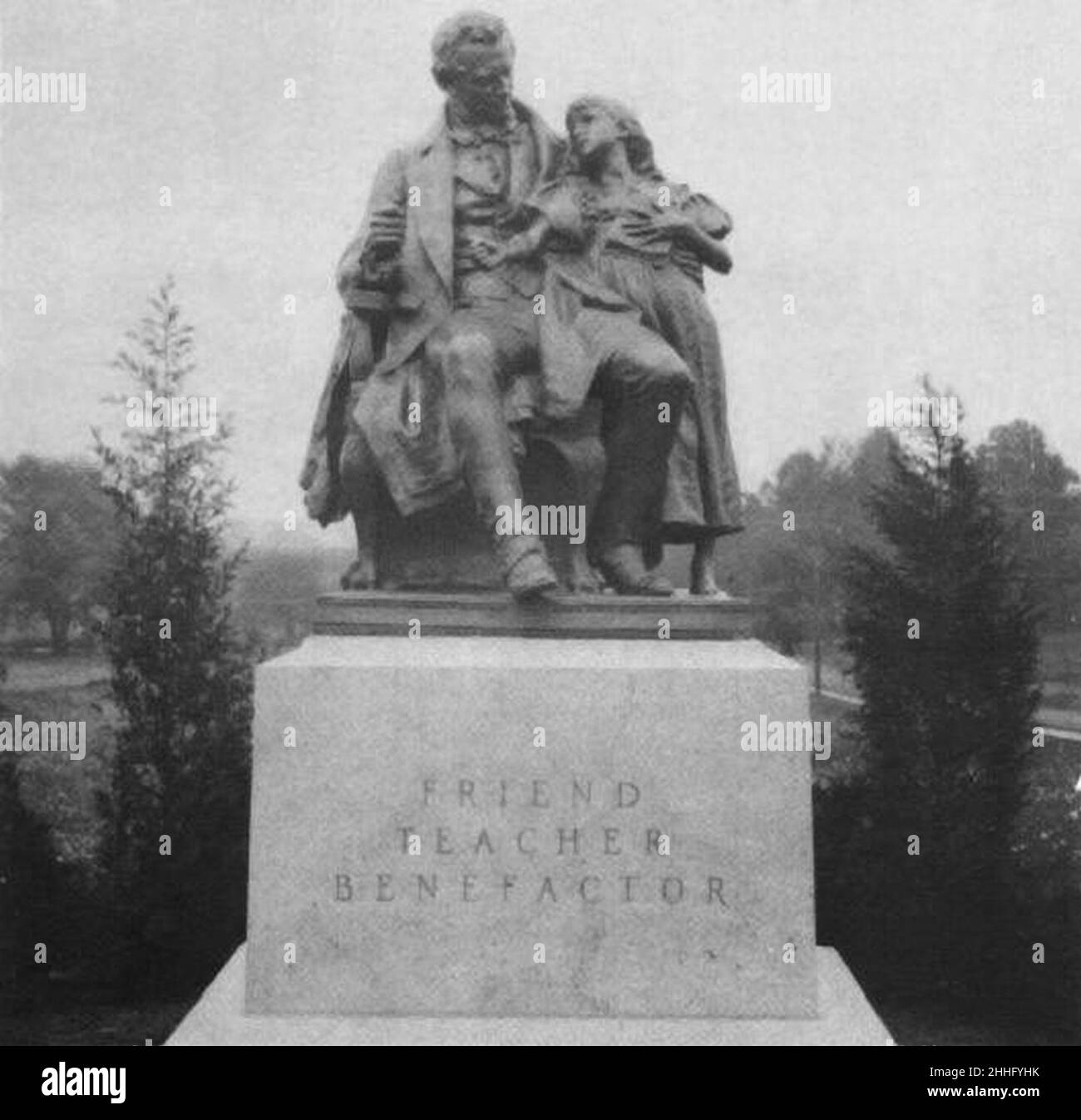 Statue of alice cogswell and thomas hopkins gallaudet Stock Photo - Alamy