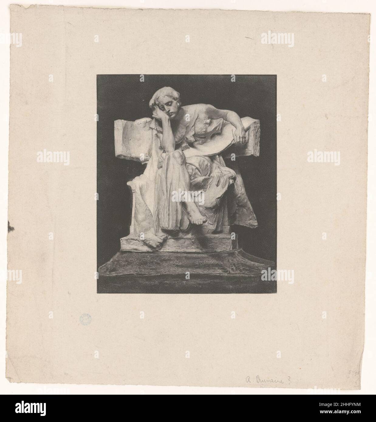 Statue of a seated man Stock Photo - Alamy