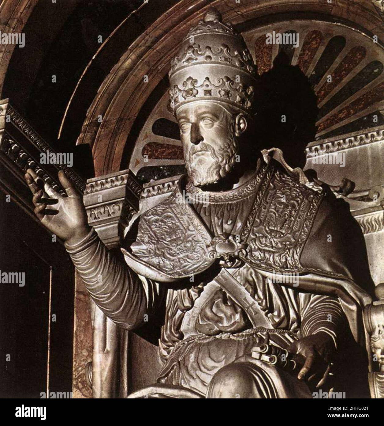 Statue of Clement VIII (detail Stock Photo - Alamy