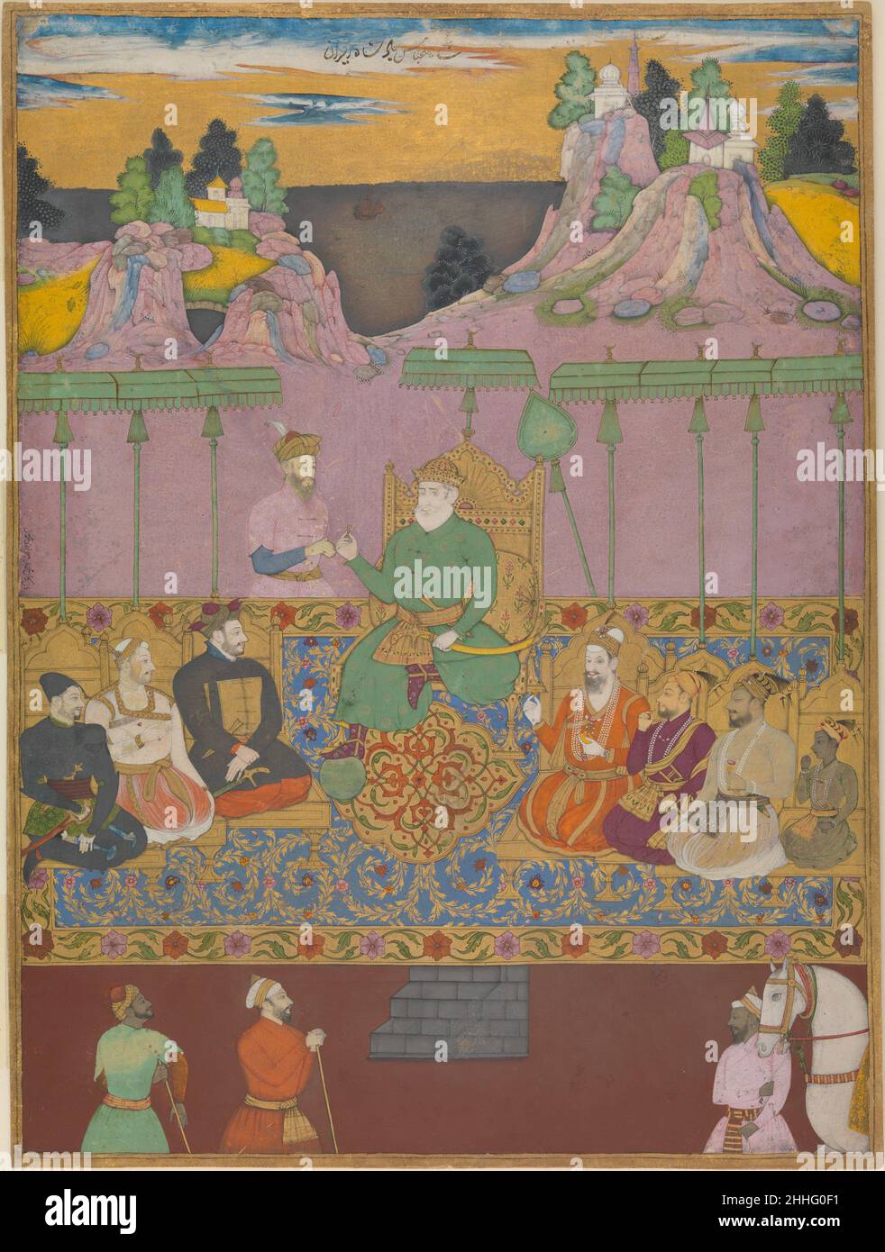 The House of Bijapur ca. 1680 Painting by Kamal Muhammad This image ...