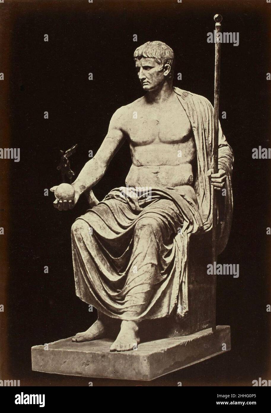 Statue of the Emperor Octavian Augustus as Jupiter Stock Photo - Alamy