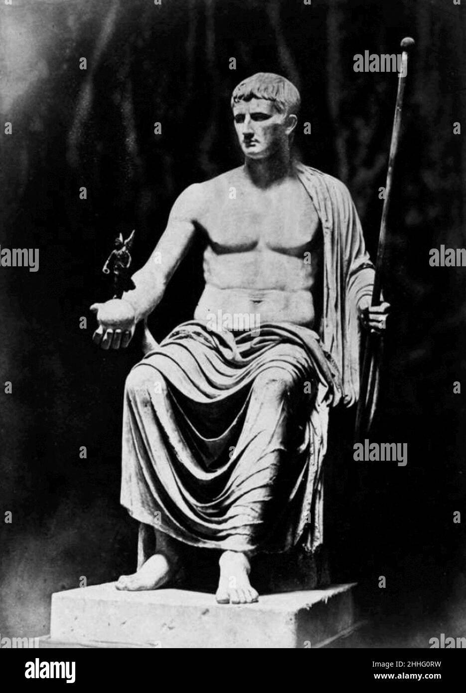 Statue of the Emperor Octavian Augustus as Jupiter Stock Photo - Alamy