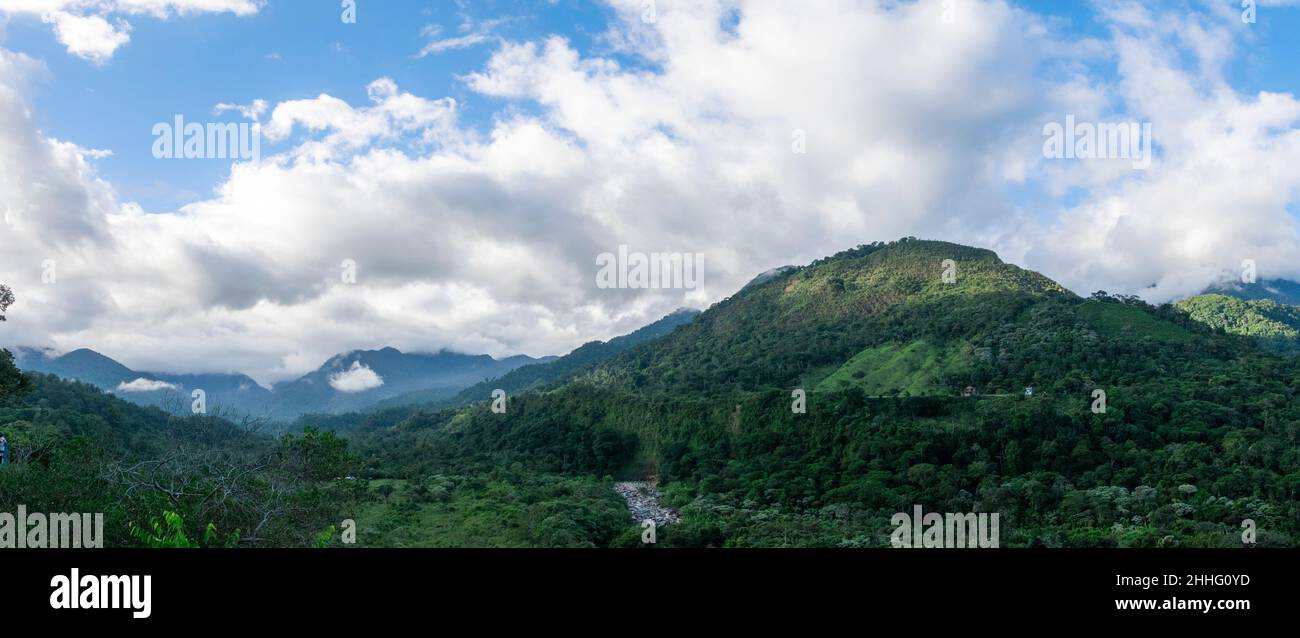 Colombian beauty in a beautiful and spectacular landscape Stock Photo ...
