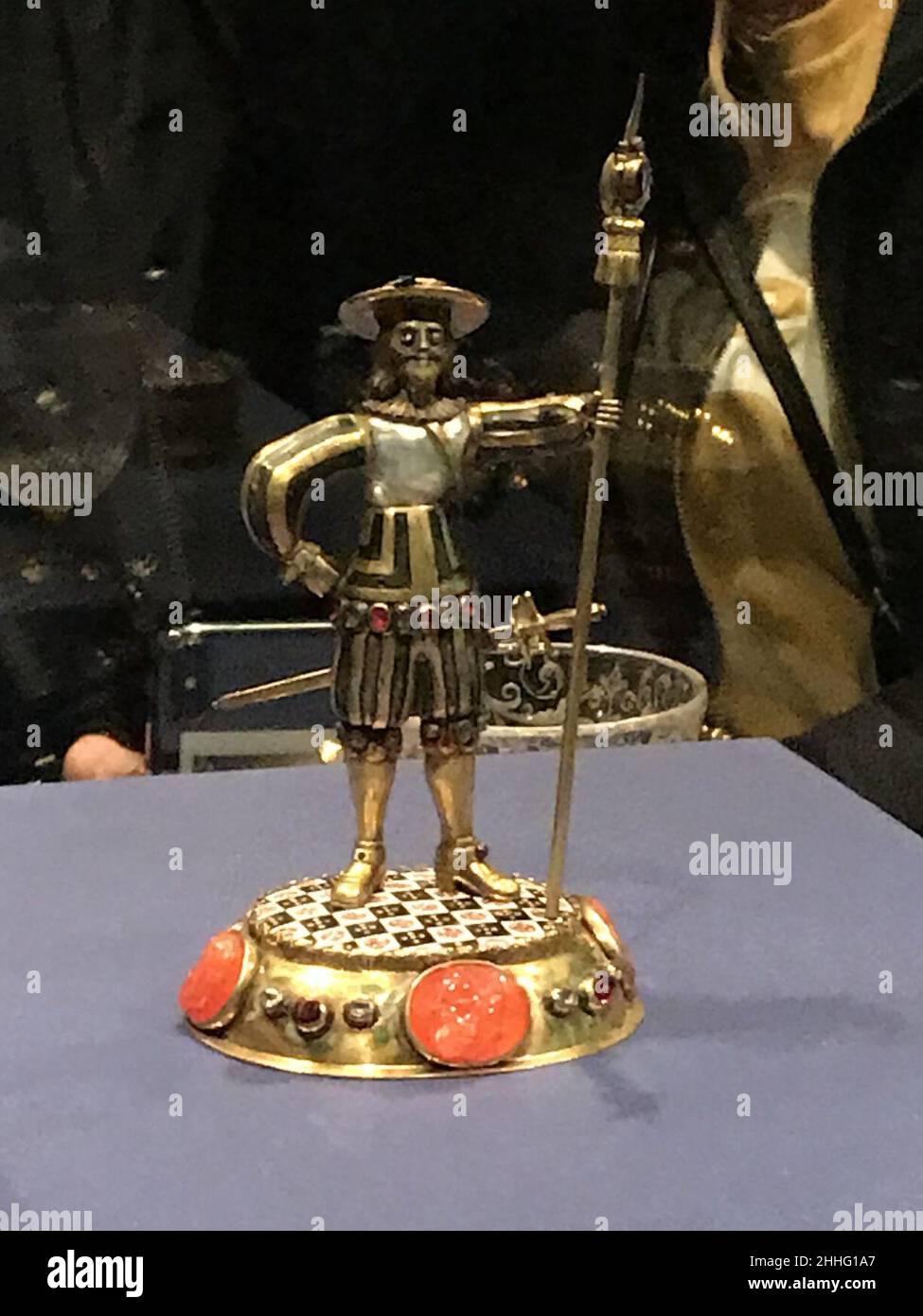 Statuette of a Halberdier (one of a pair Stock Photo - Alamy