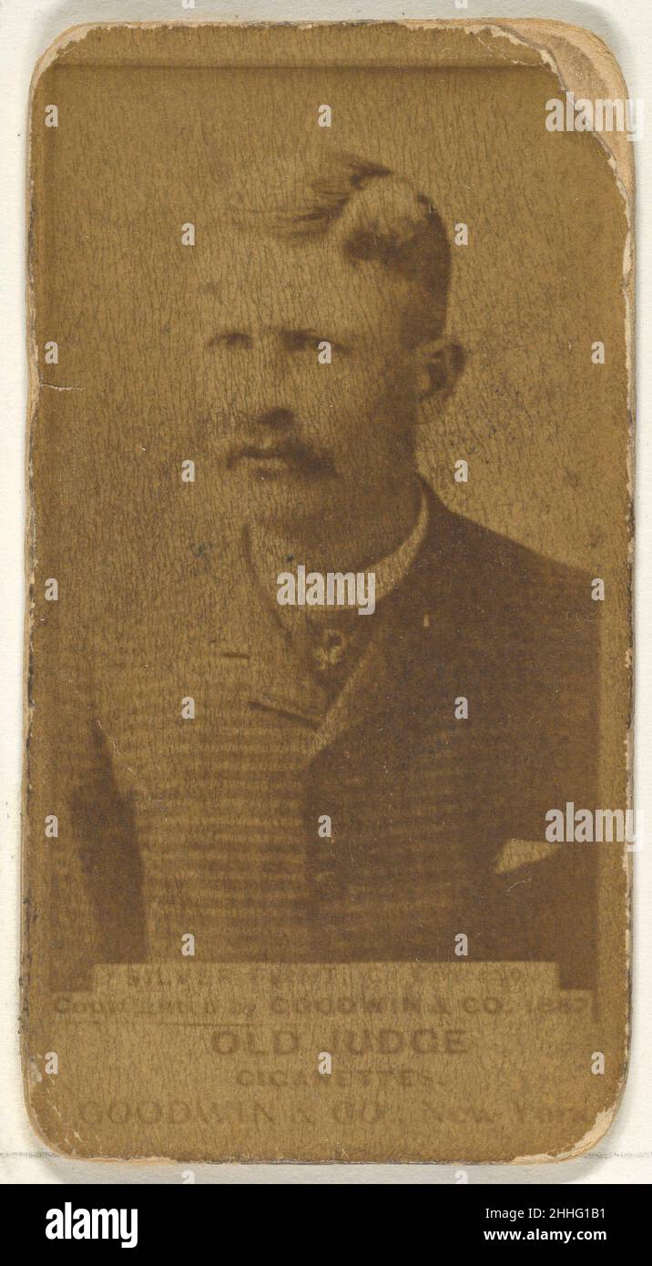 Frank Sylvester "Silver" Flint, Catcher, Chicago, from the Old Judge ...