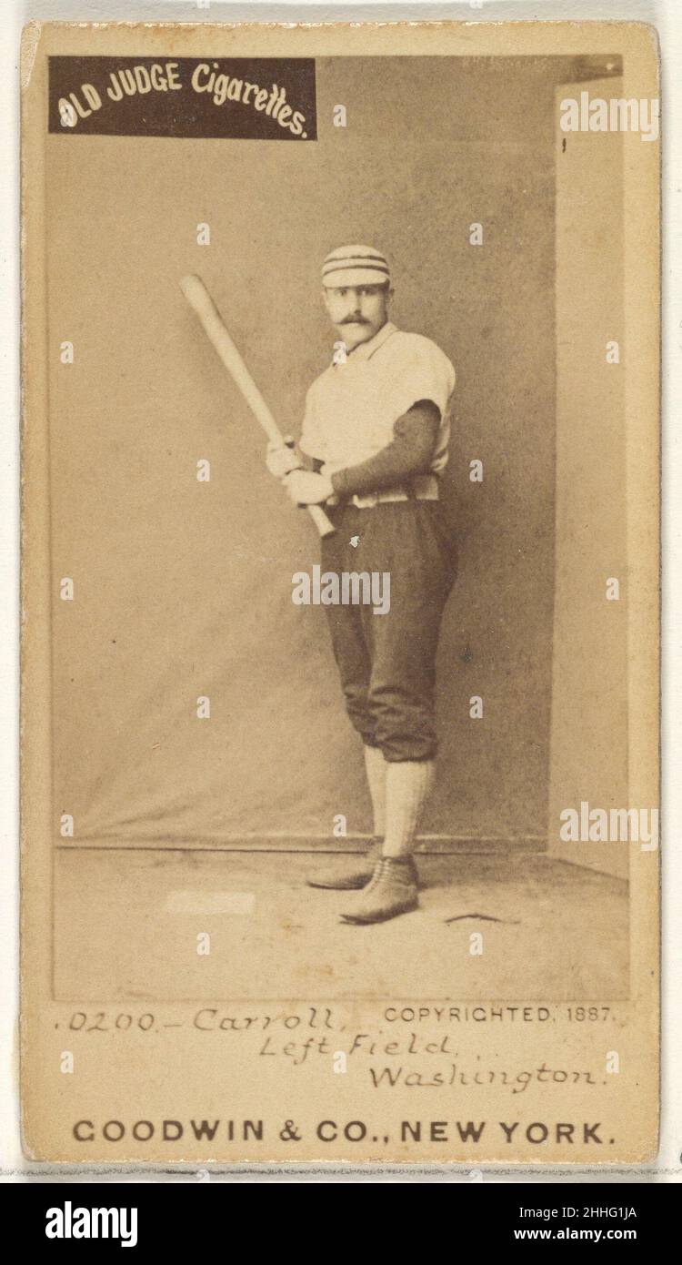 Samuel "Cliff" Clifford Carroll, Left Field, Washington Nationals, from ...