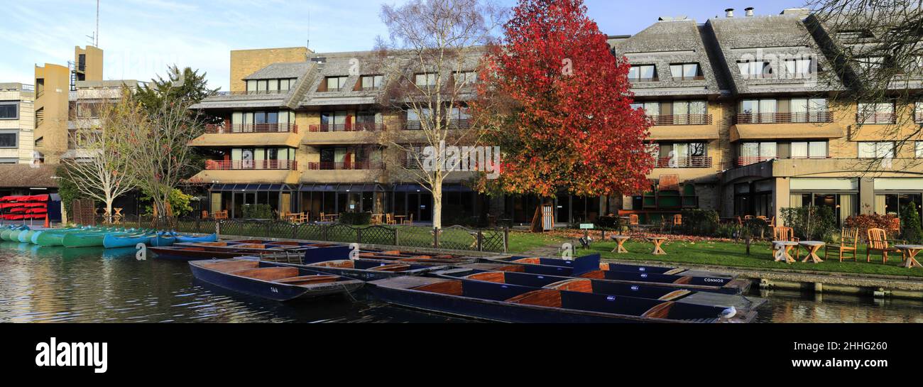 The Graduate Hotel Cambridge, river Cam, Cambridge City, Cambridgeshire ...