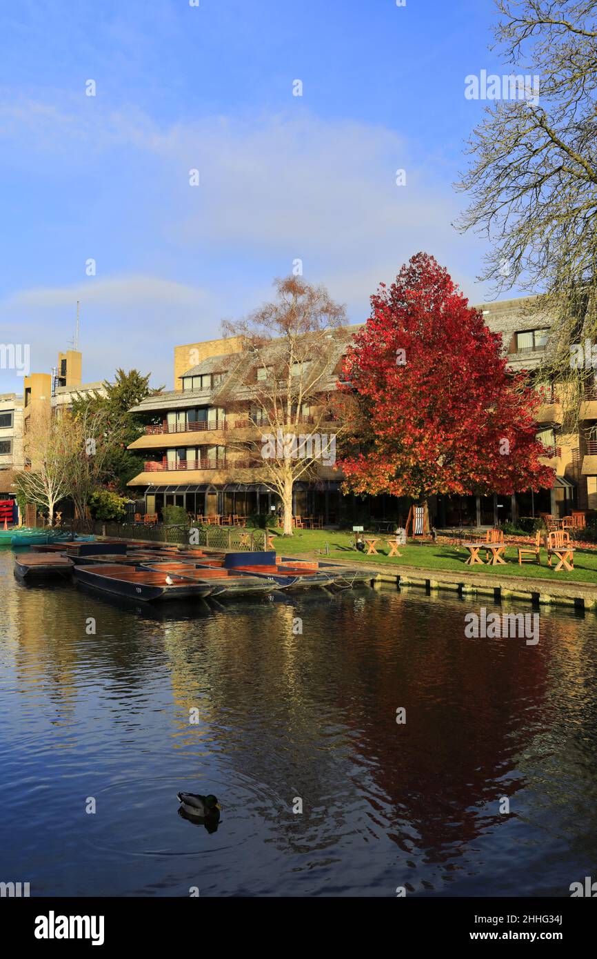 The Graduate Hotel Cambridge, river Cam, Cambridge City, Cambridgeshire ...