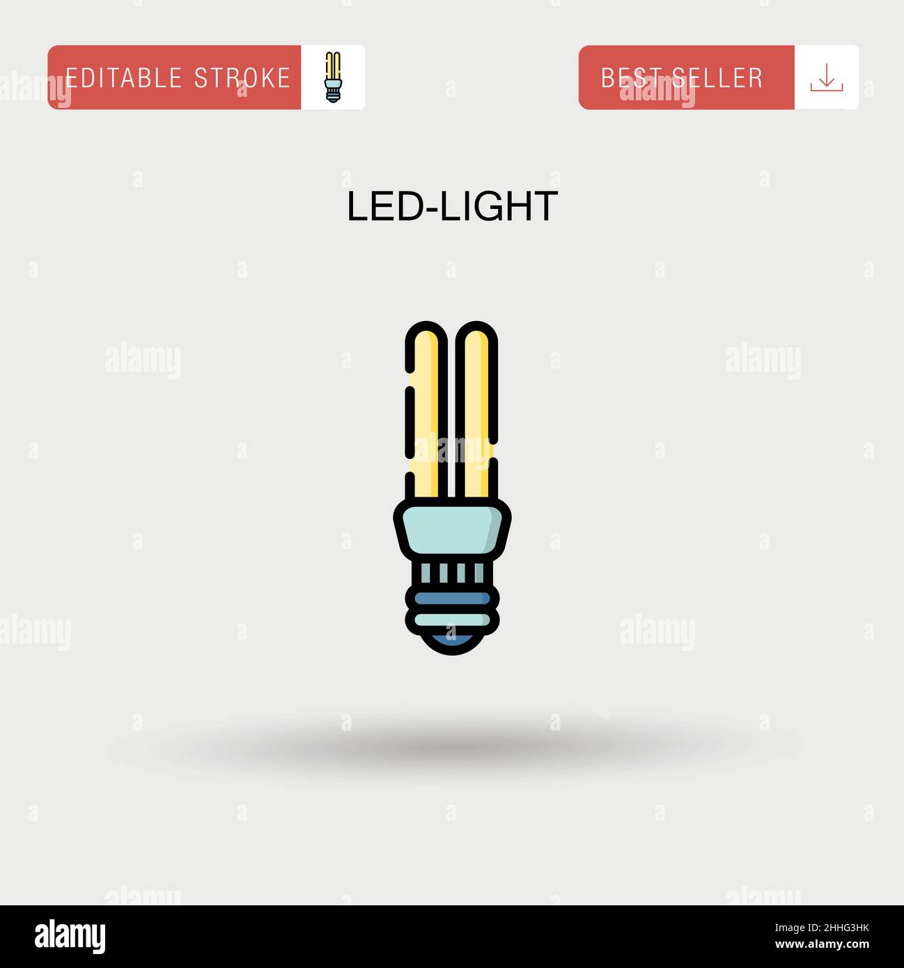 Led-light Simple vector icon Stock Vector Image & Art - Alamy