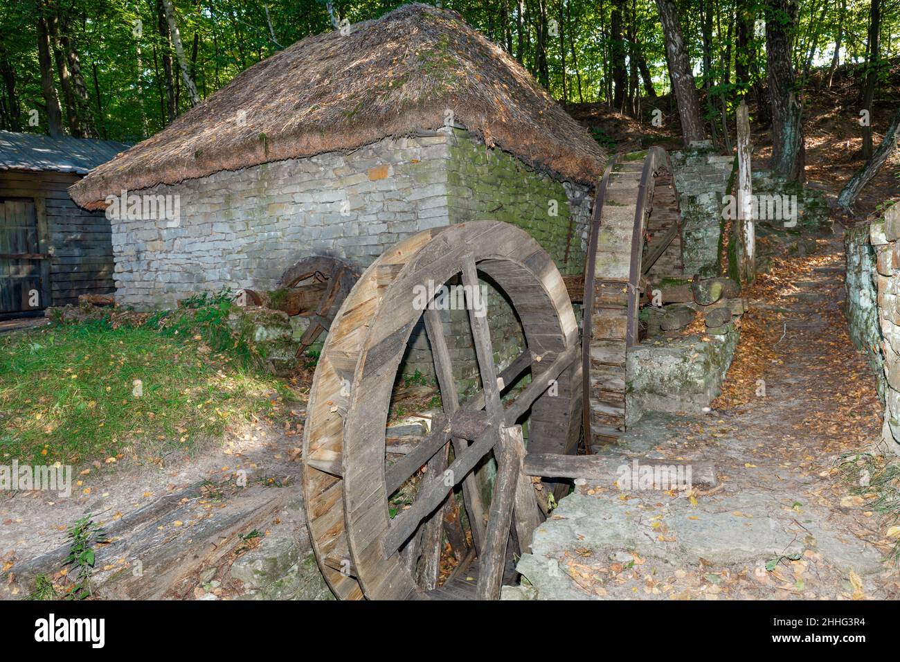 Old wooden water mill national hi-res stock photography and images - Alamy