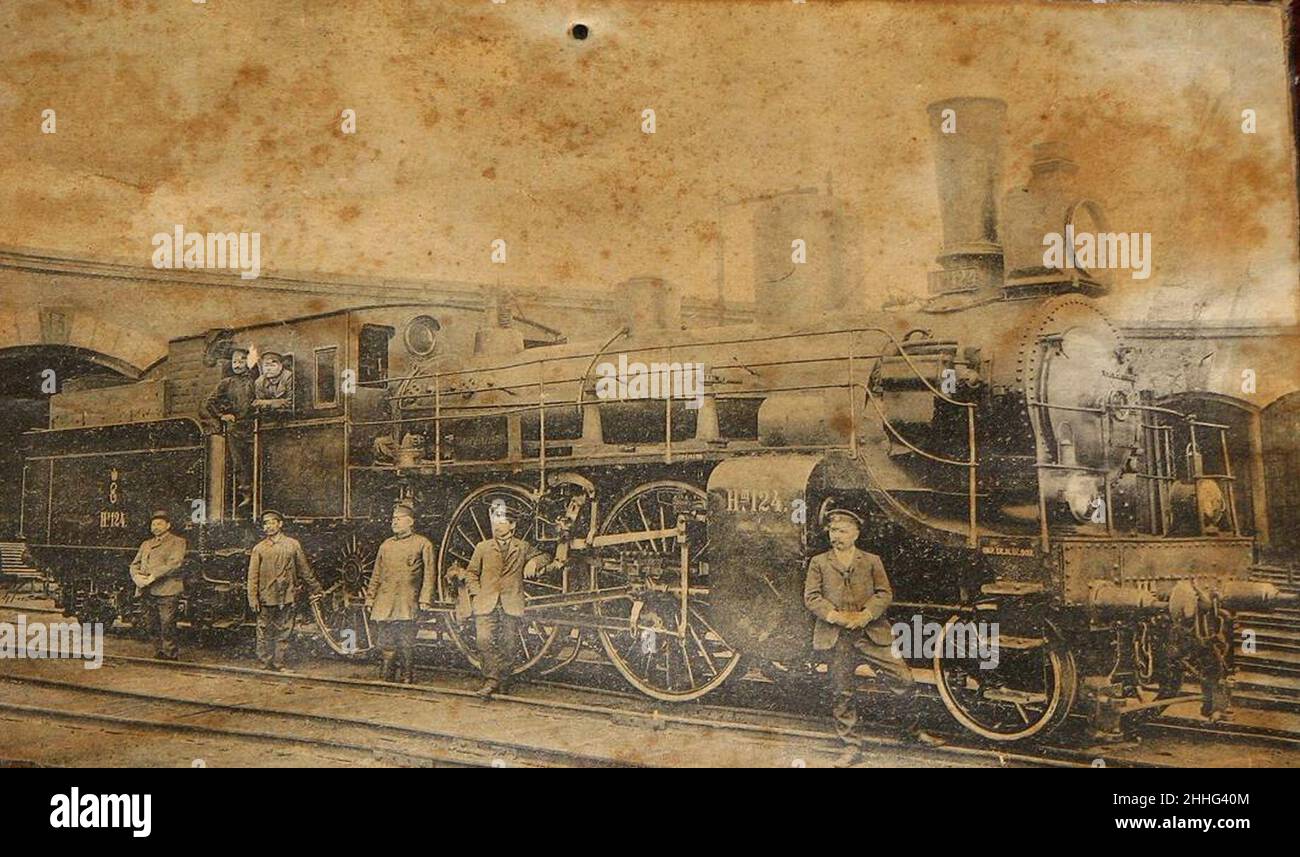 Steam locomotive N-124 Stock Photo - Alamy