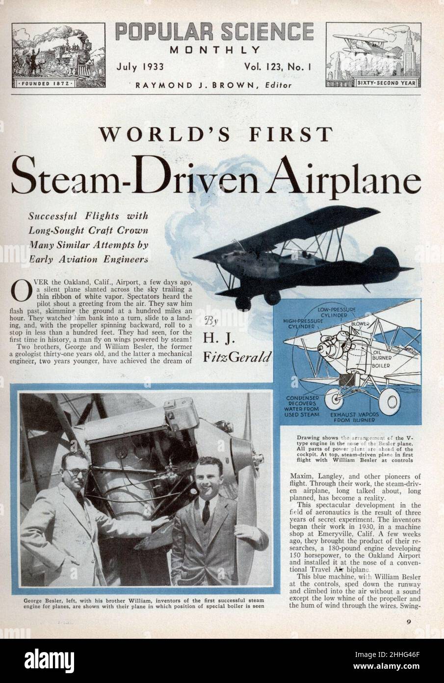 Steam plane 0 Stock Photo - Alamy