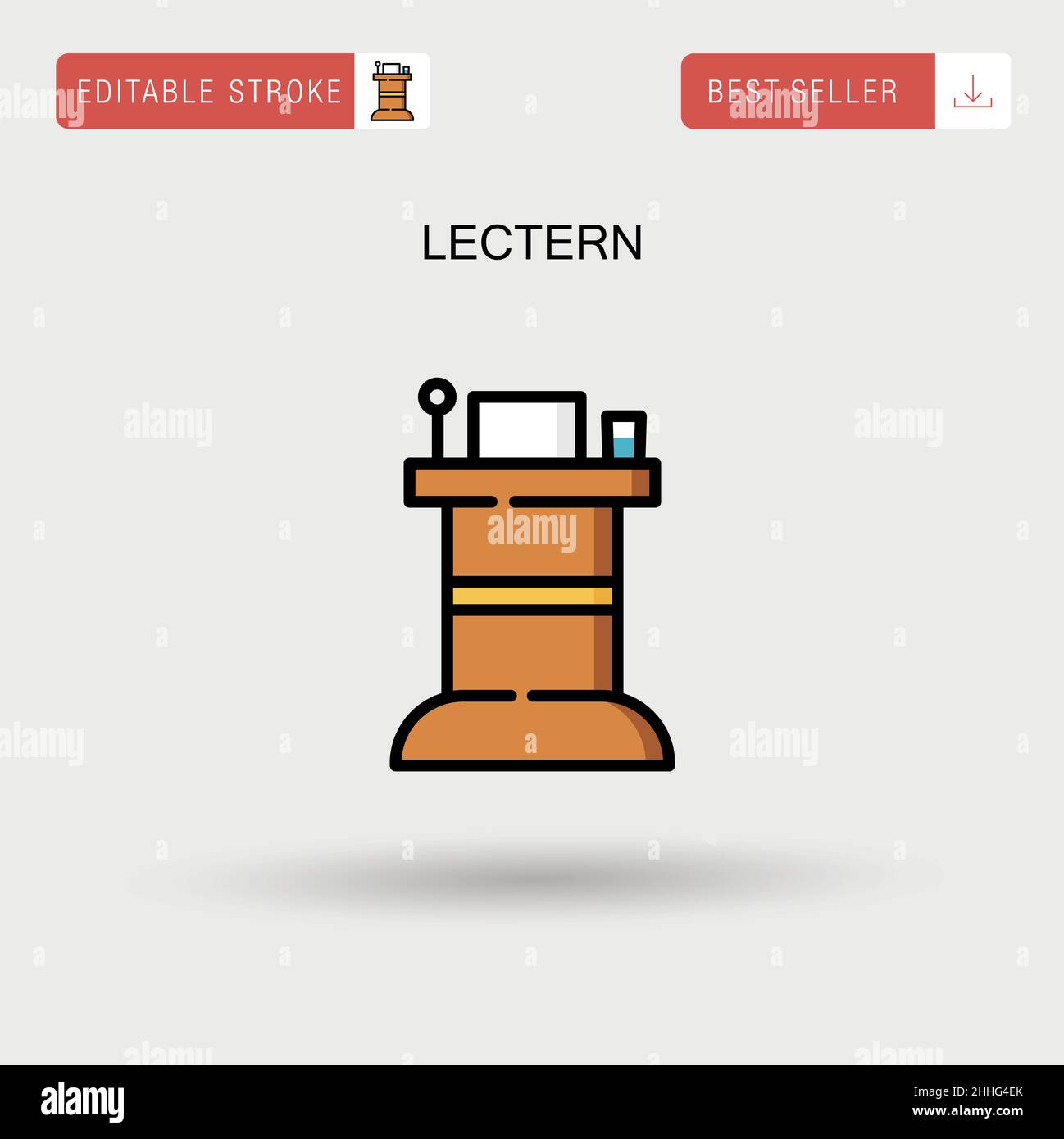 Lectern Simple vector icon Stock Vector Image & Art - Alamy