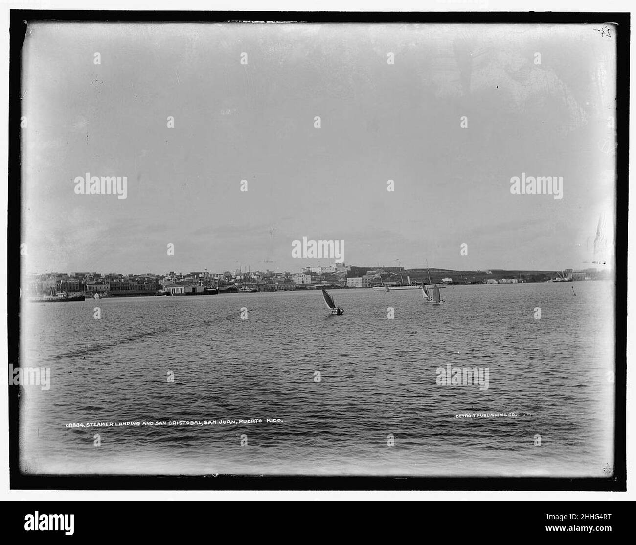 Steamer landing and San Cristobal, San Juan, Puerto Rico Stock Photo ...