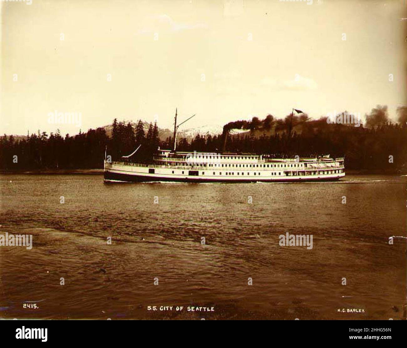 Steamship CITY OF SEATTLE, ca 1900 (MEED 4 Stock Photo - Alamy