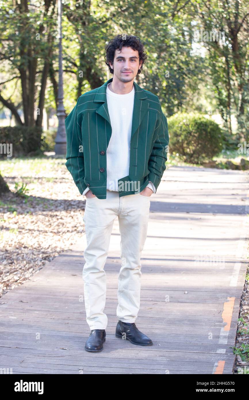 Italian actor Luigi Fedele attends the photocall of the film "La notte ...