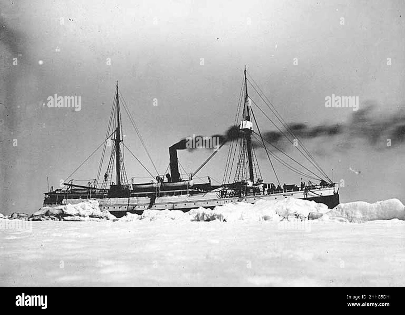 Steamship PORTLAND in the ice, location unknown, ca 1899 (WARNER 460 ...