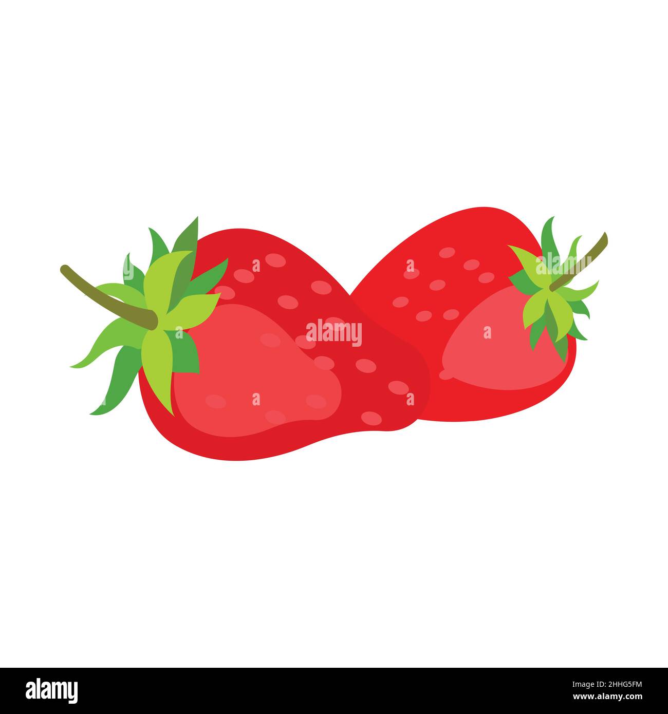 Two strawberry vectors. illustration in vector format Stock Vector ...