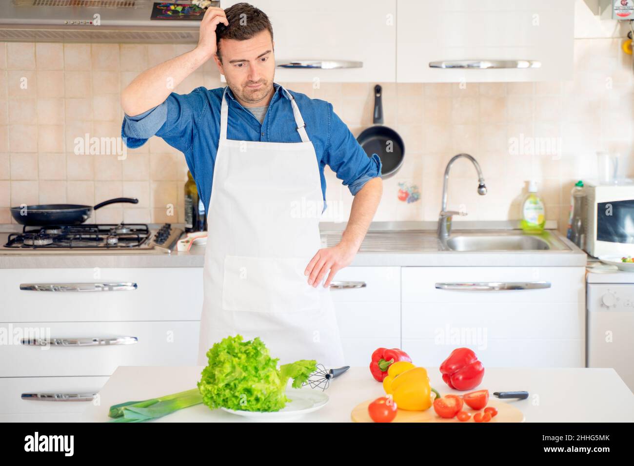 Man doubt food hi-res stock photography and images - Alamy