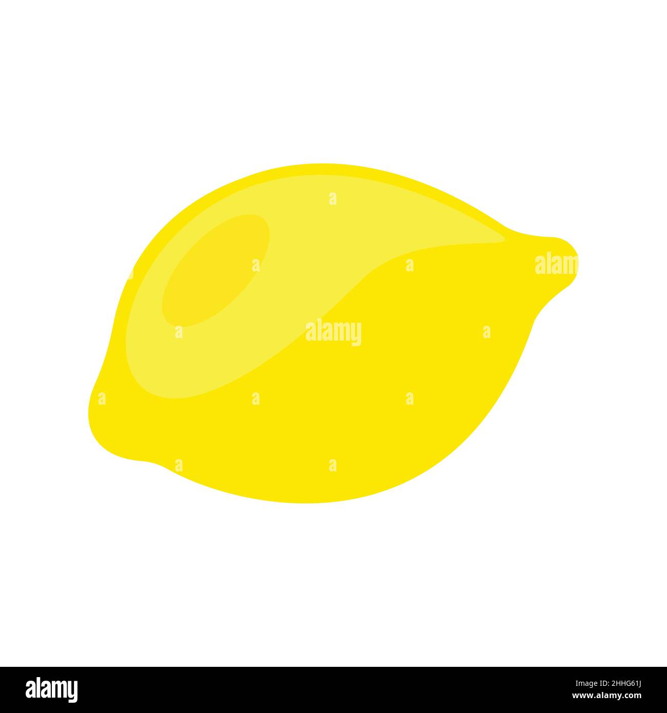 a lemon vector on a white background, a lemon vector is isolated Stock ...