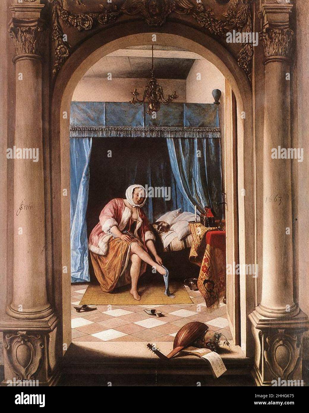 STEEN, Jan - The Morning Toilet (1663 Stock Photo - Alamy