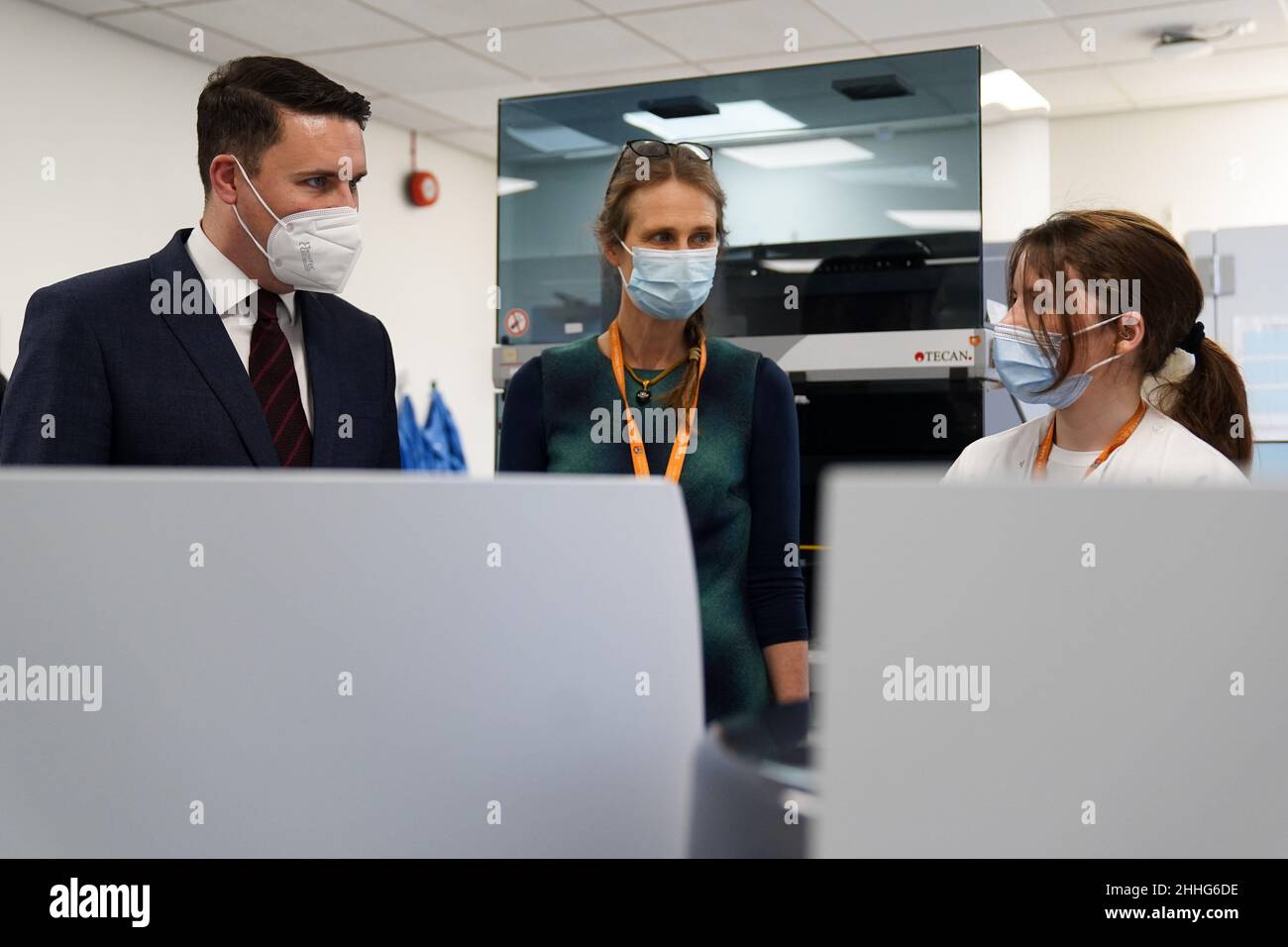 Labour Shadow Health and Social Care Secretary Wes Streeting with ...