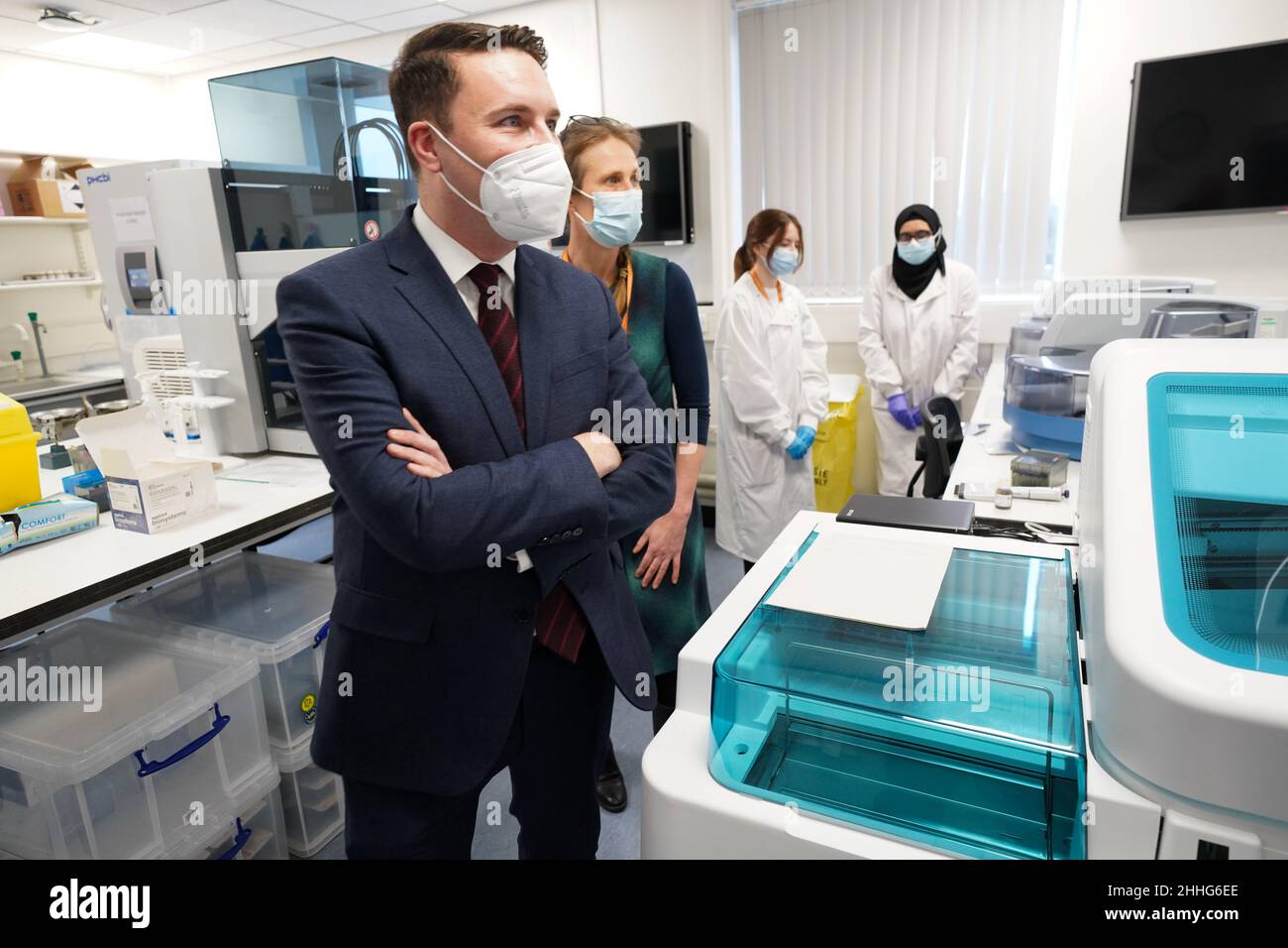 Labour Shadow Health and Social Care Secretary Wes Streeting with ...