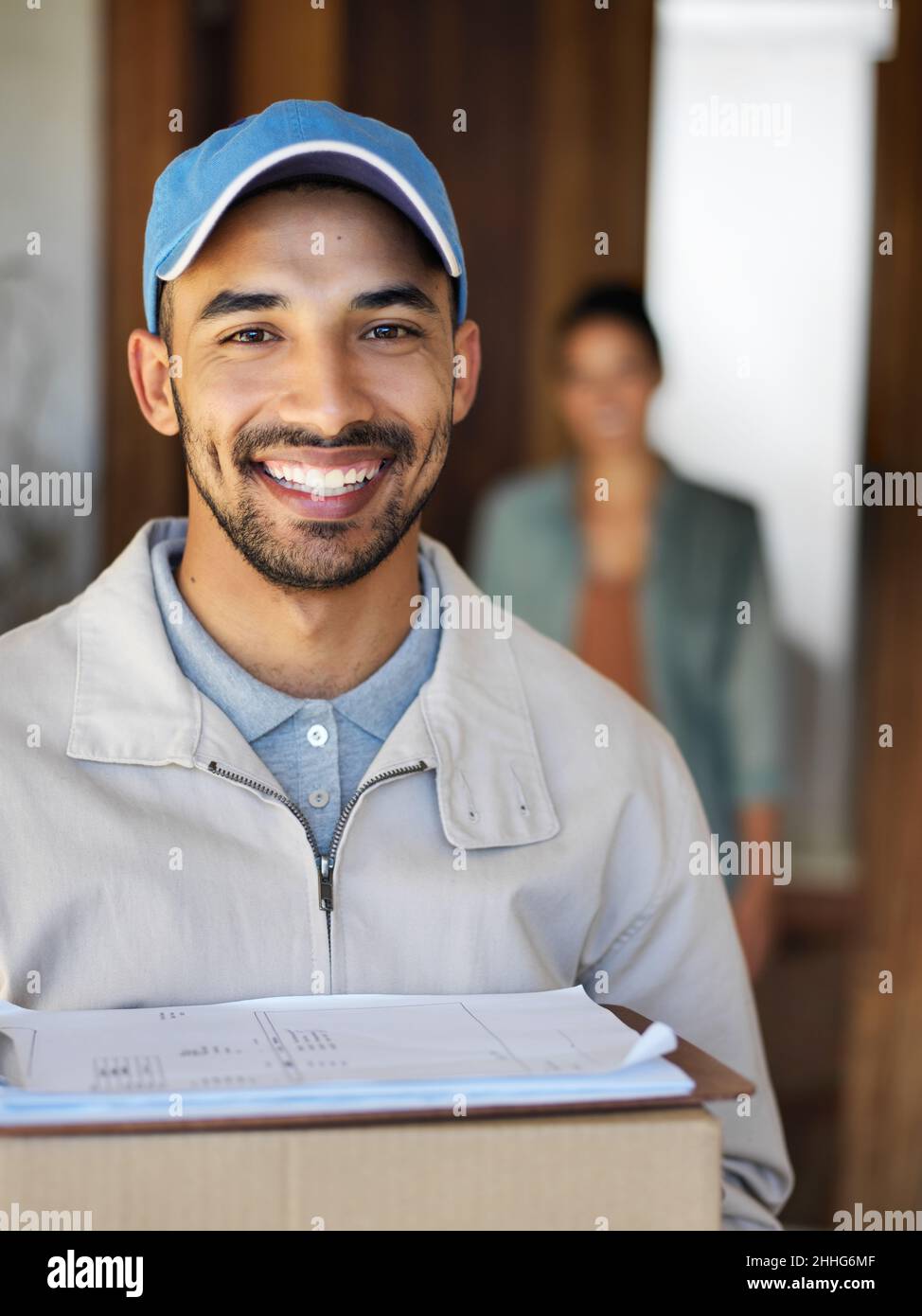 Delivered on time directly to your door Stock Photo - Alamy