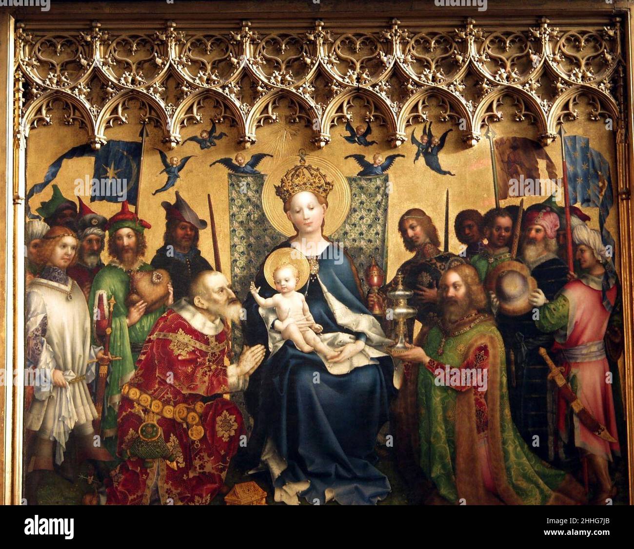 Stefan Lochner Altar of the Magi Stock Photo - Alamy