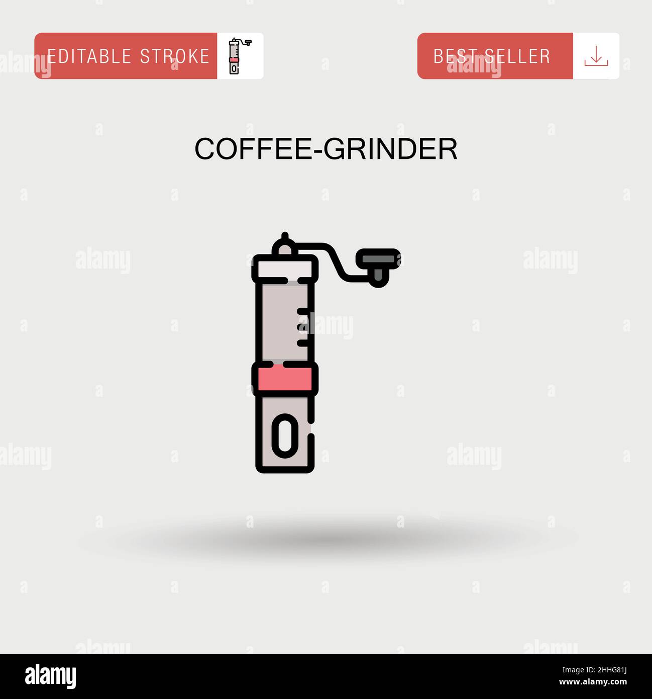 Coffee grinder appliance icon Stock Vector Images - Alamy