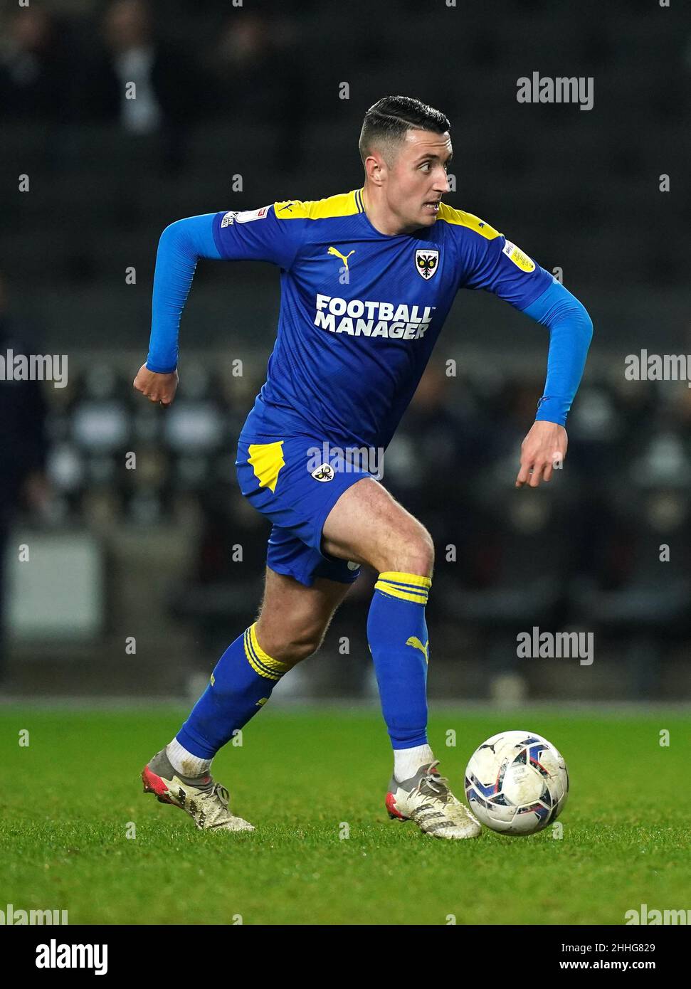 File photo dated 11-01-2022 of AFC Wimbledon's Anthony Hartigan. AFC ...