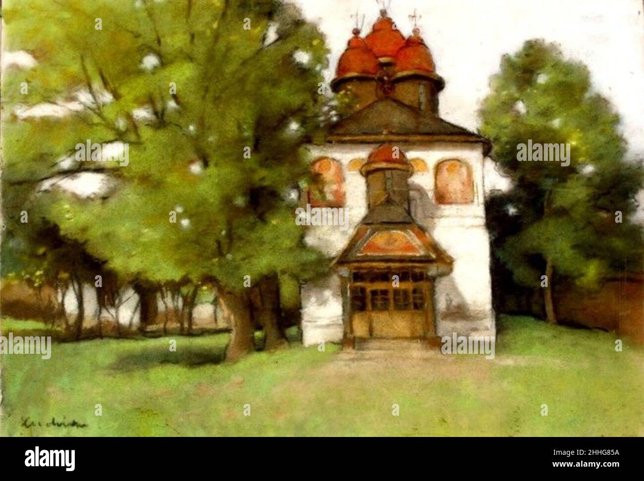 Stefan Luchian - Manastirea Brebu Stock Photo - Alamy