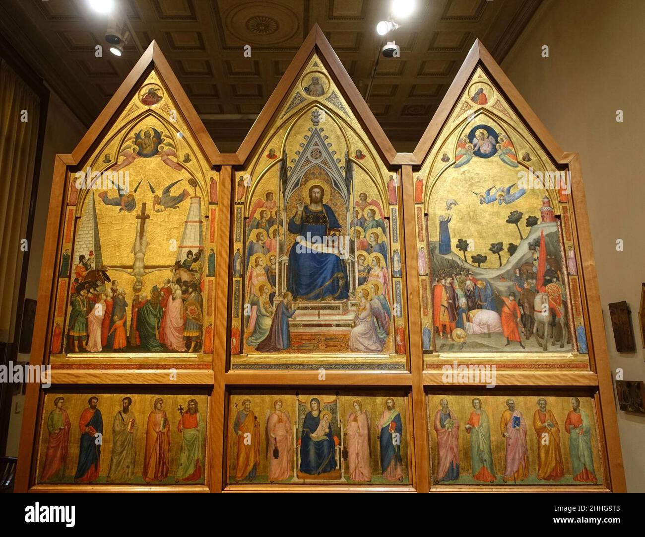 Stefaneschi Triptych, by Giotto di Bondone and assistants, c. 1320-1325 ...