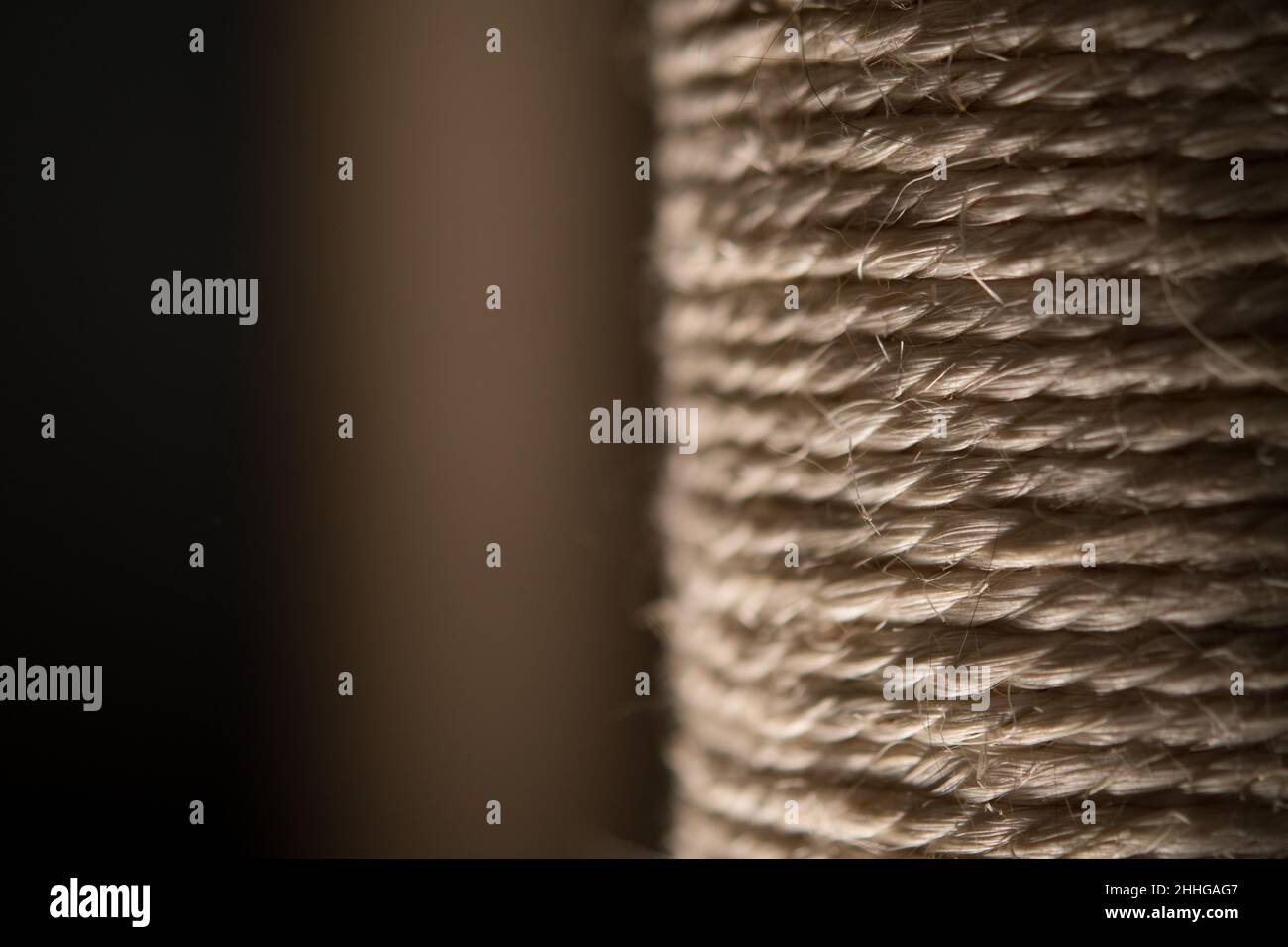 Rope wrapped around a pole Stock Photo - Alamy
