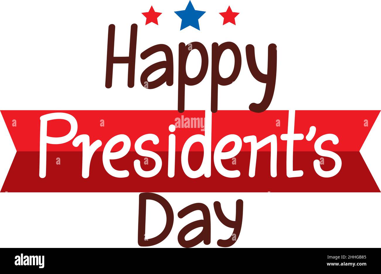 Presidents day celebration lettering hi-res stock photography and ...