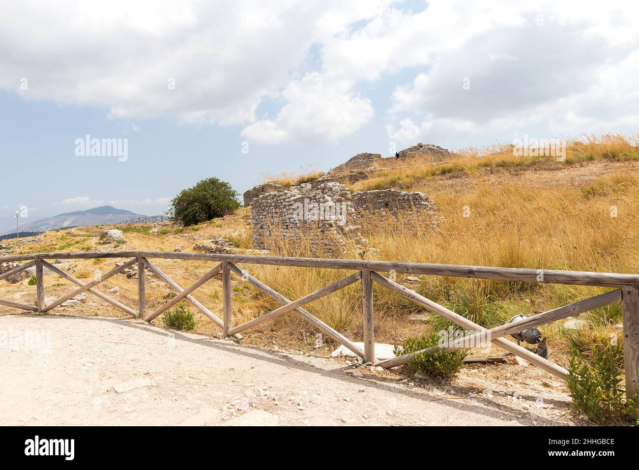 Panoramic Sights of The Acropoli at Segesta Archaeological Park in ...