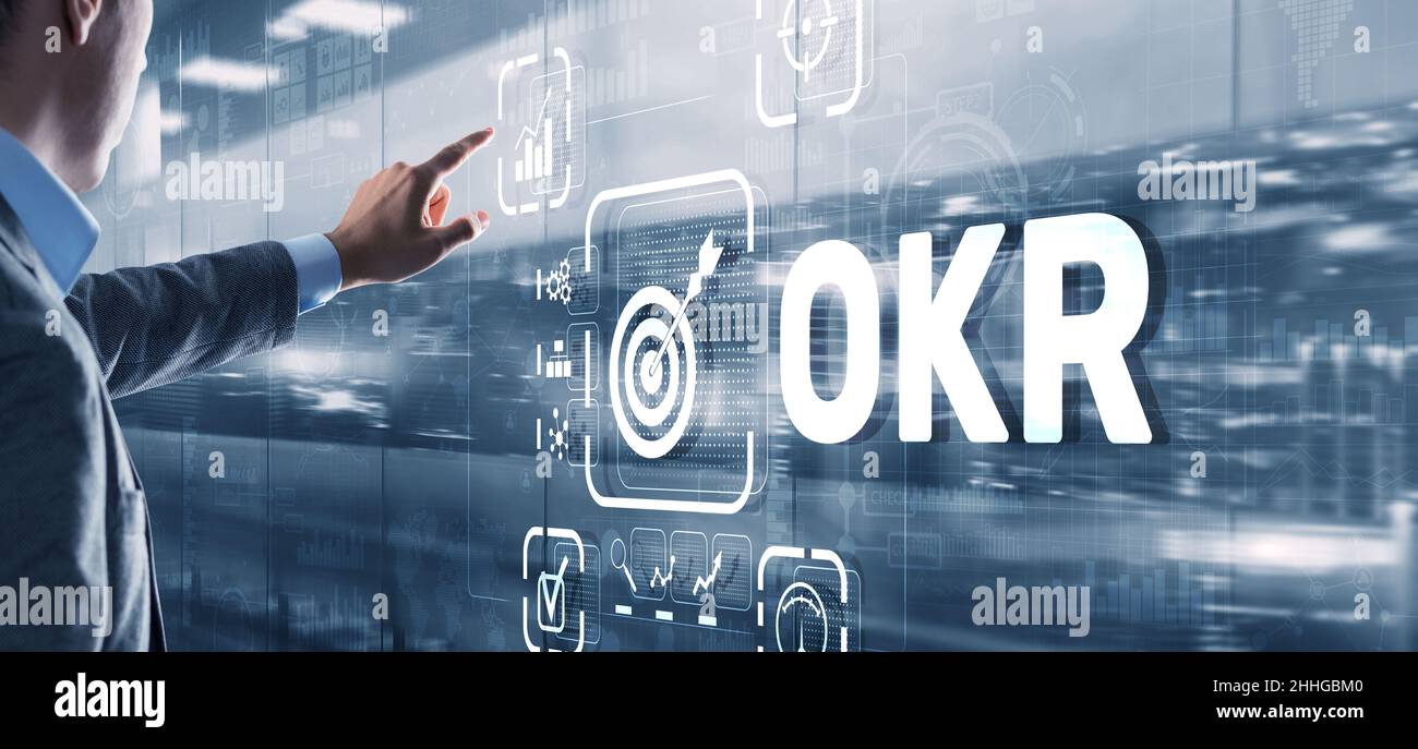 Objectives and Key Results OKR. Methods for project management Stock ...
