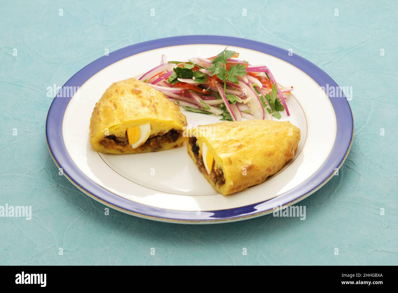 Papa rellena, peruvian stuffed potatoes Stock Photo - Alamy