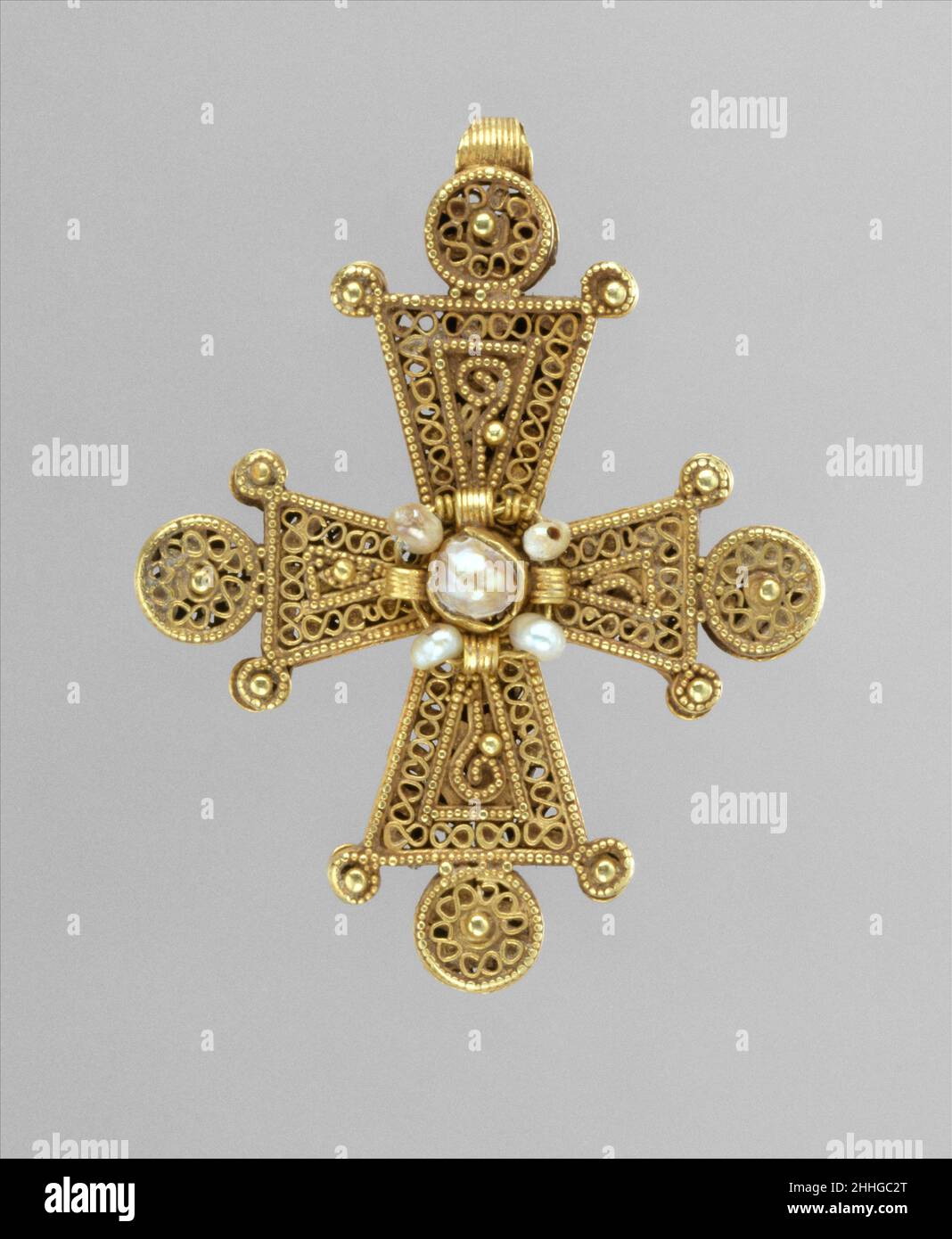 Cross with Pearls 1200–1400 Byzantine This intricately worked cross is ...