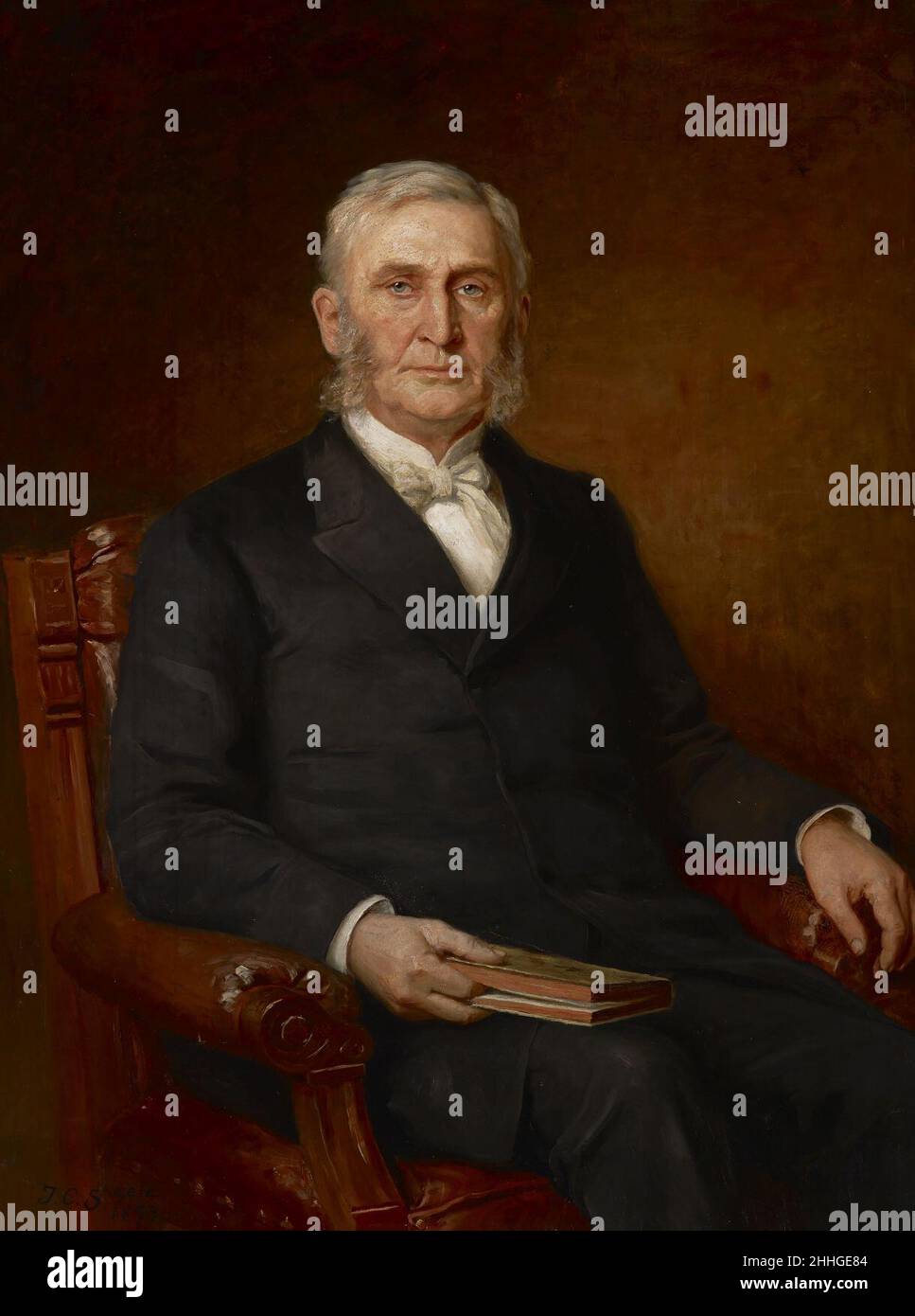 Theodore Clement Steele - Portrait of Reverend Nathaniel A. Hyde Stock ...