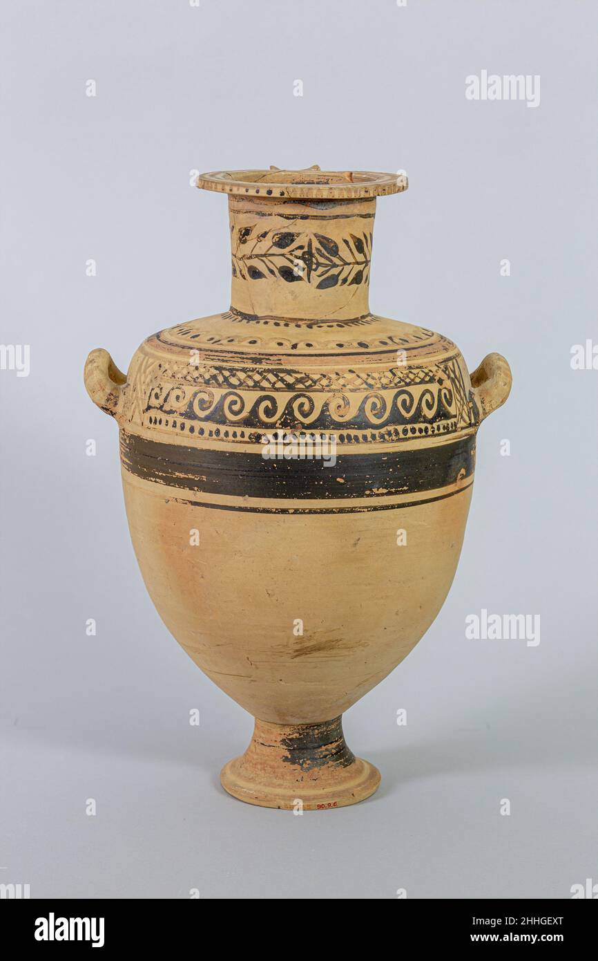 Terracotta Hadra hydria (water jar) ca. 219 B.C. Greek, Egypt ...