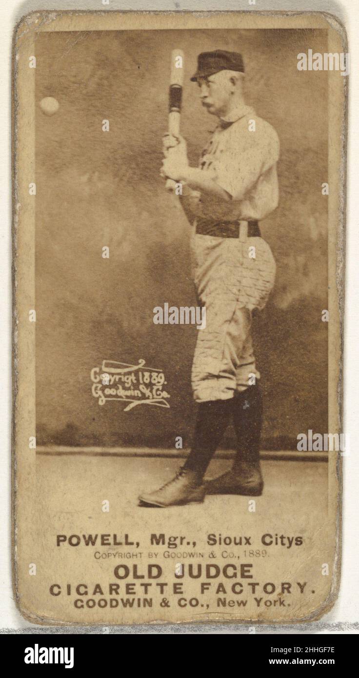 James Edwin "Jim" Powell, Manager and 1st Base, Sioux City Corn Huskers ...
