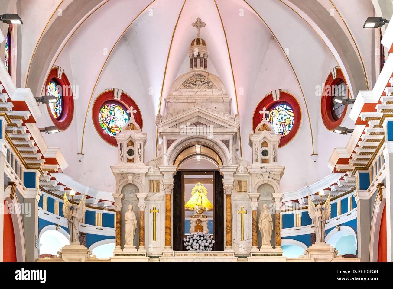 Interior architecture of catholic church named Our Lady of Charity of ...