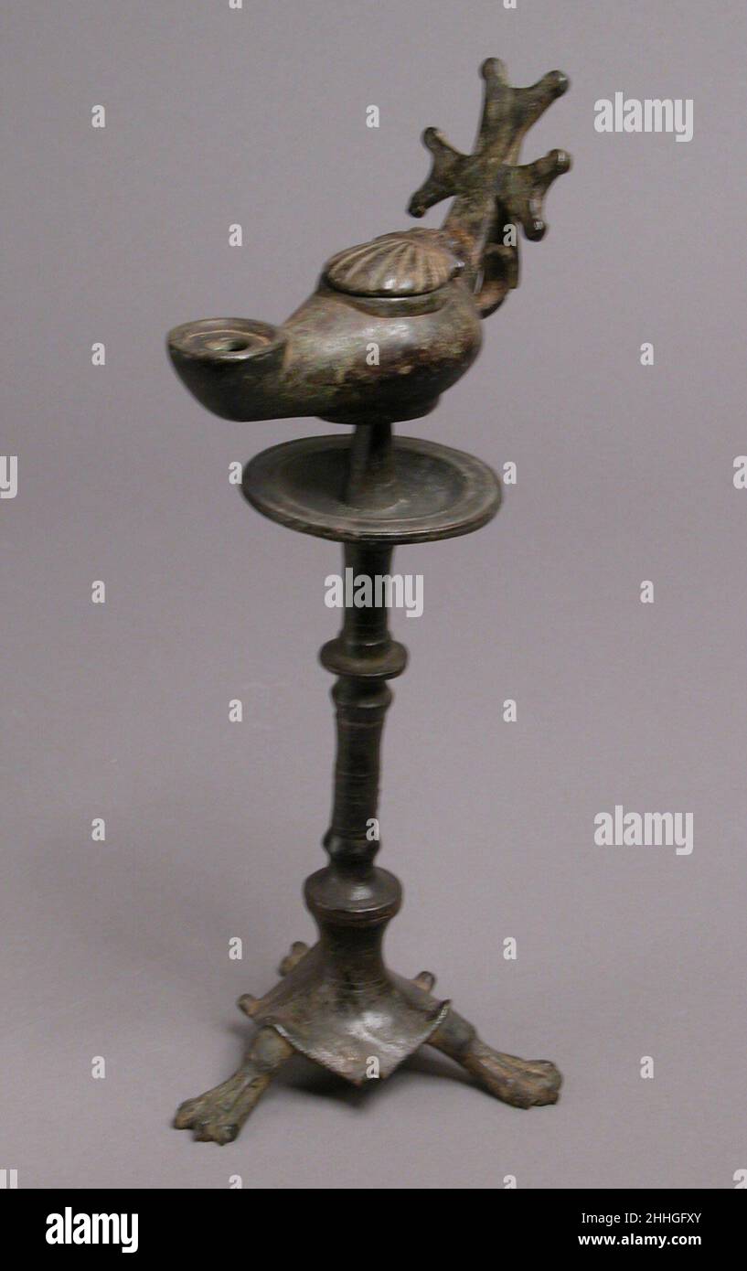 Standing Lamp with a Cross on a Pricket Stand 4th–5th century Byzantine ...