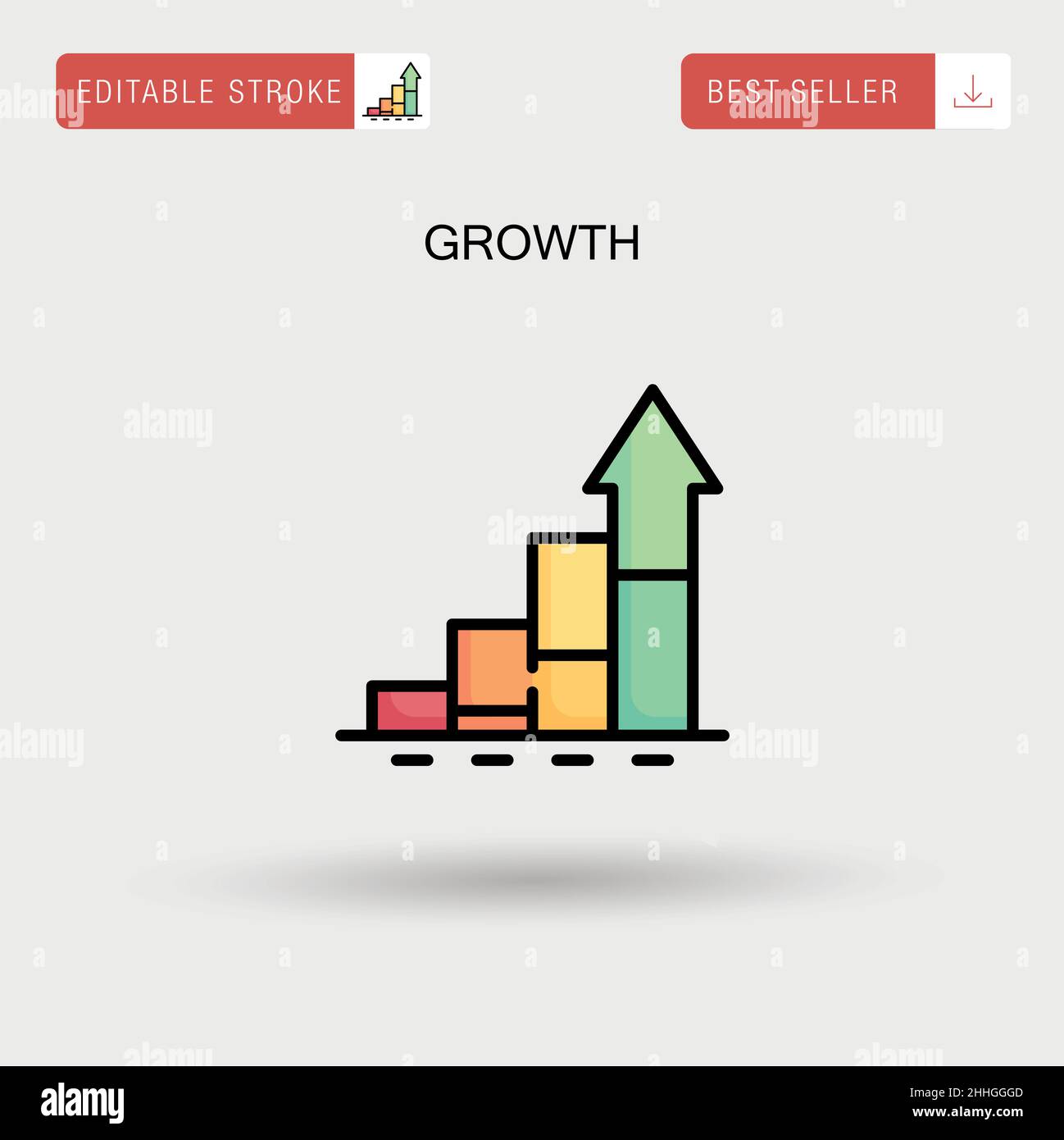 Growth Simple vector icon Stock Vector Image & Art - Alamy