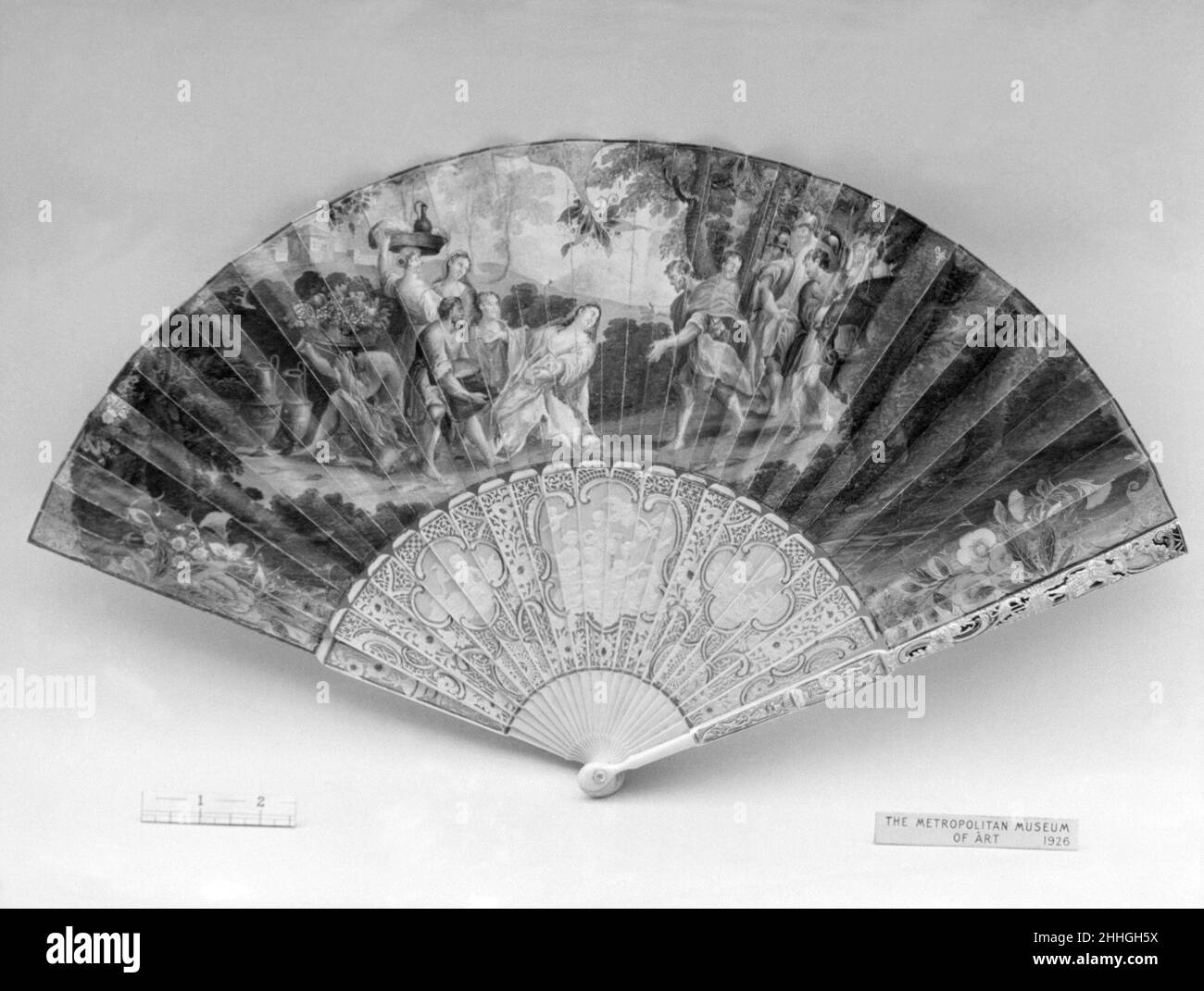 Fan early 18th century Italian. Fan 209534 Stock Photo - Alamy