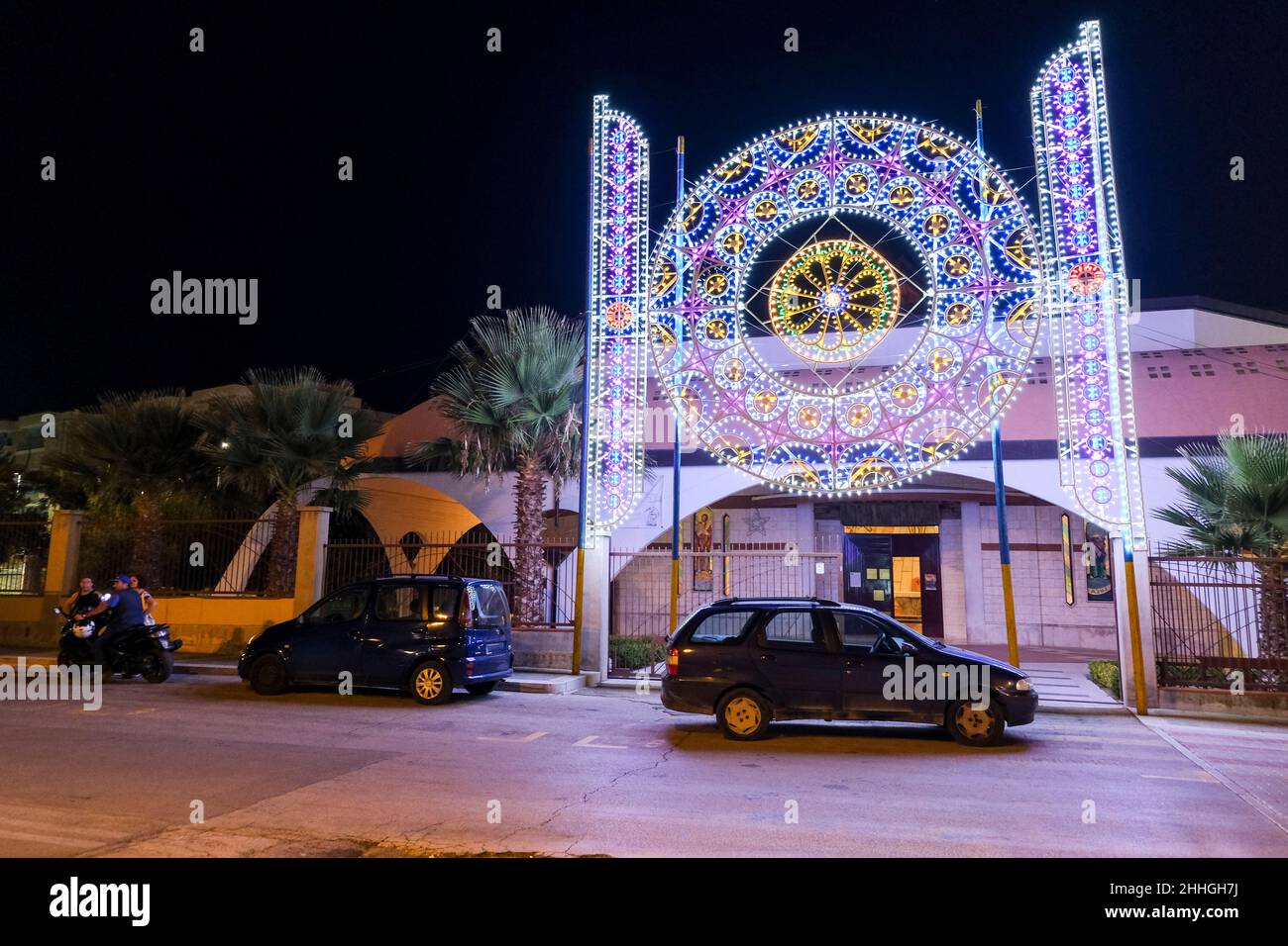 The Traditional Art of Light Illuminations. Canosa DI, Puglia. Italy ...