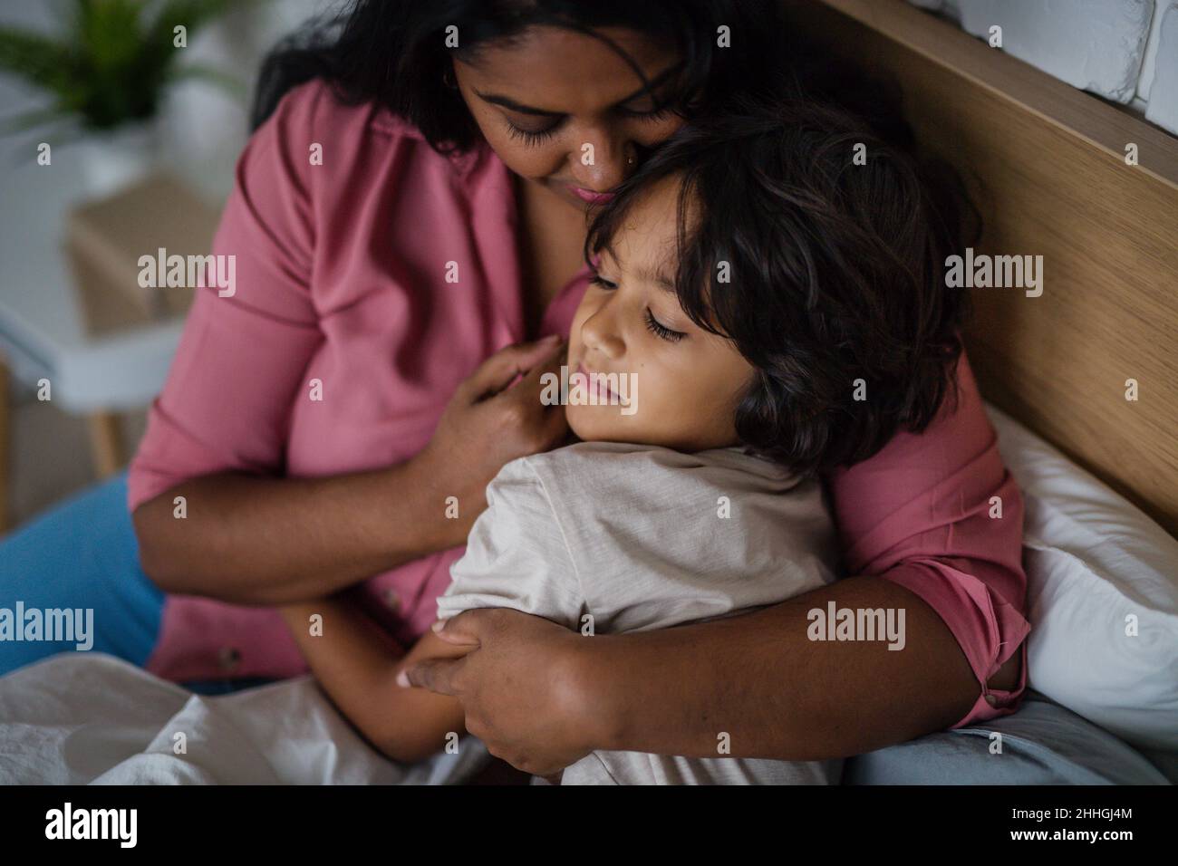Indian woman hug hi-res stock photography and images - Alamy
