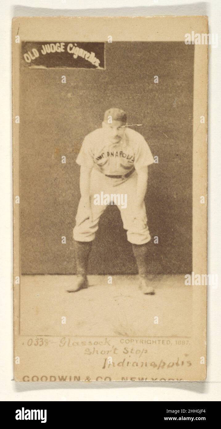 Glasscock, Shortstop, Indianapolis, from the Old Judge series (N172 ...