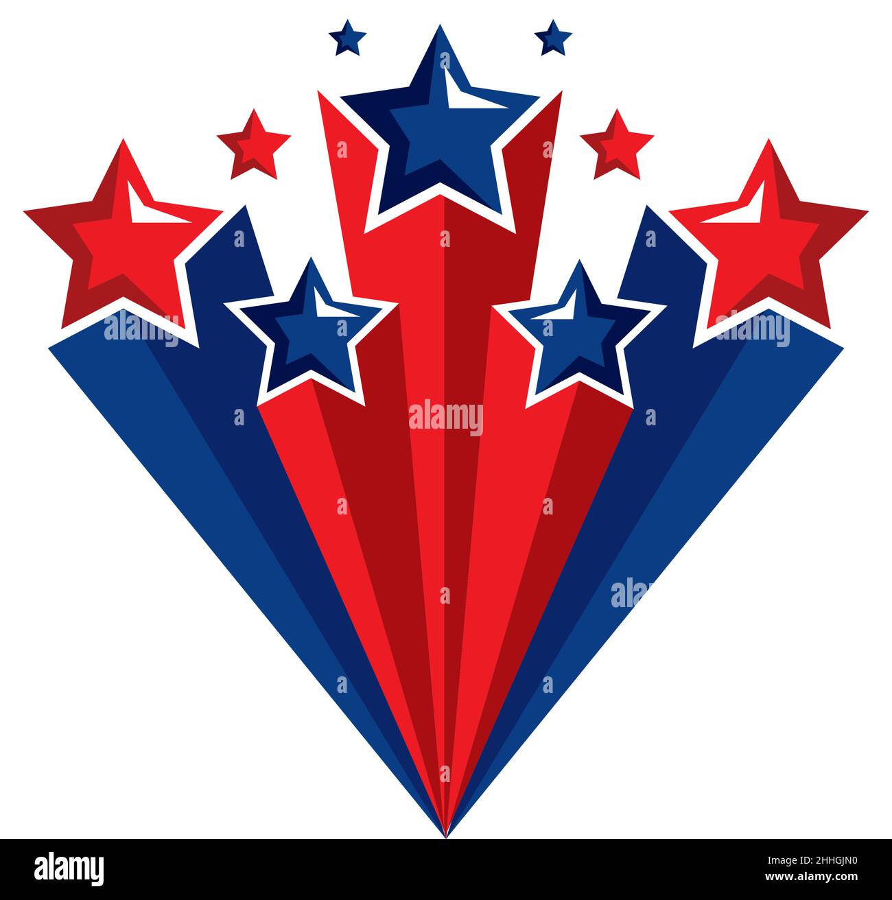 blue and red stars Stock Vector Image & Art - Alamy